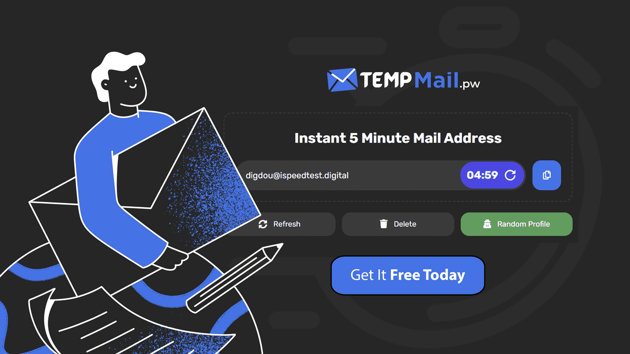 5 Minute Mail Generator - Unlimited 5min Mail With Inbox - Temp Mail PW - Instant Disposable ...